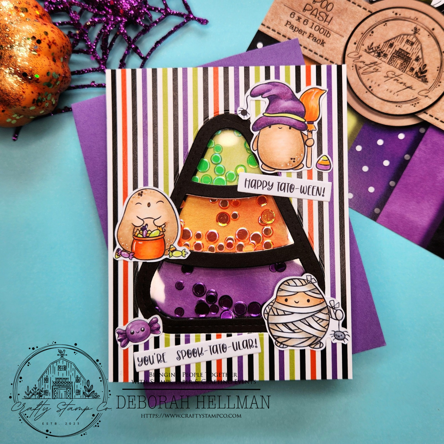 Positive Tate's Halloween Scare with Deborah – Crafty Stamp Co