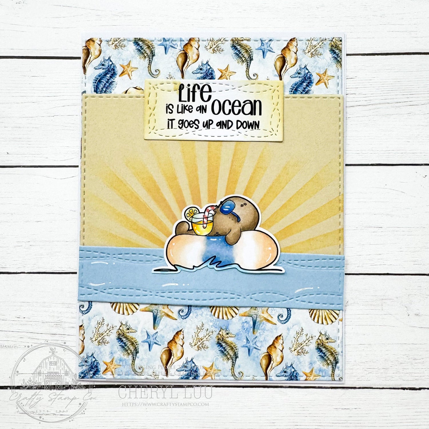 Positive Tate's Ocean Adventures with Cheryl – Crafty Stamp Co