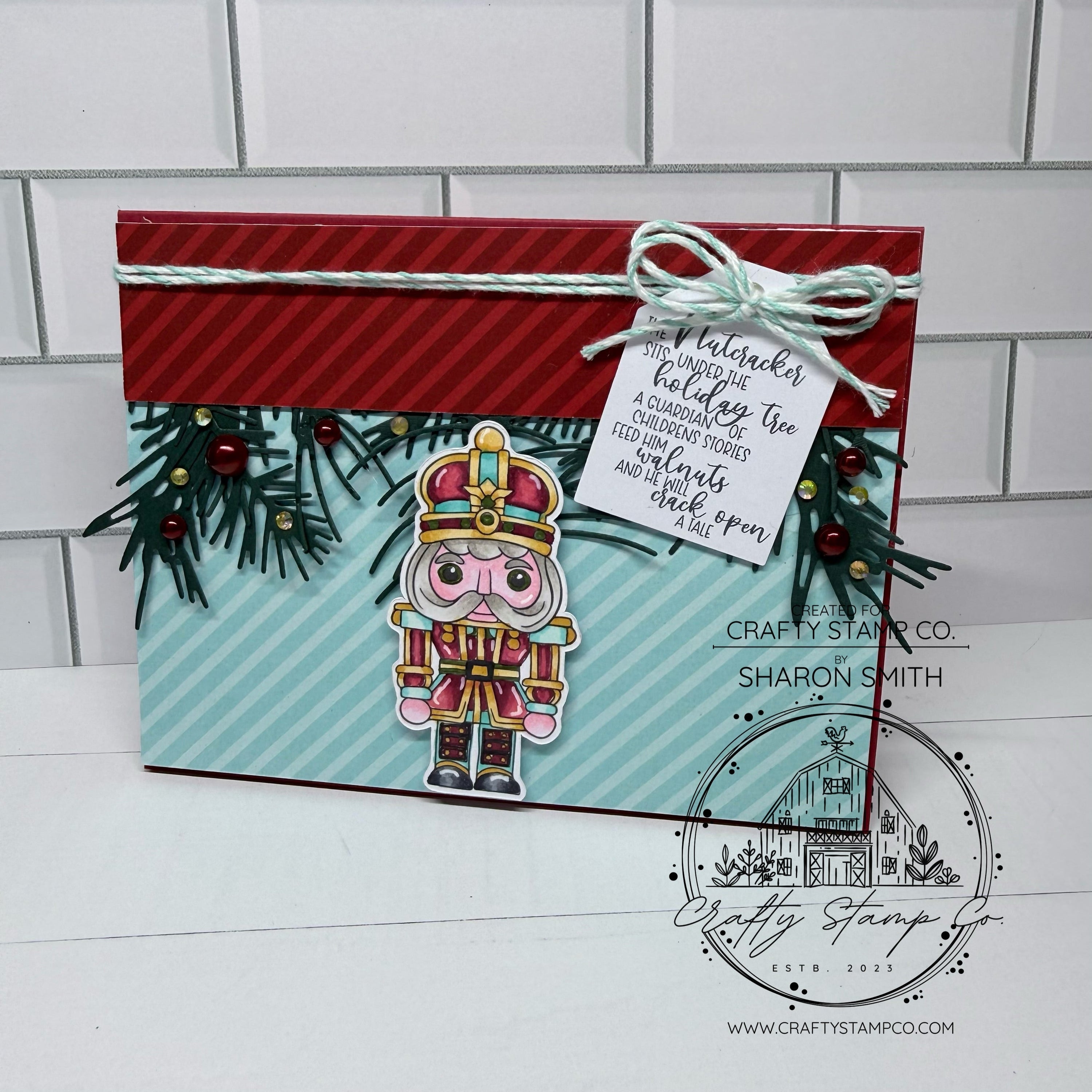 Handmade Christmas Card Idea | Nutcracker Guardian Stamp Set by Crafty ...
