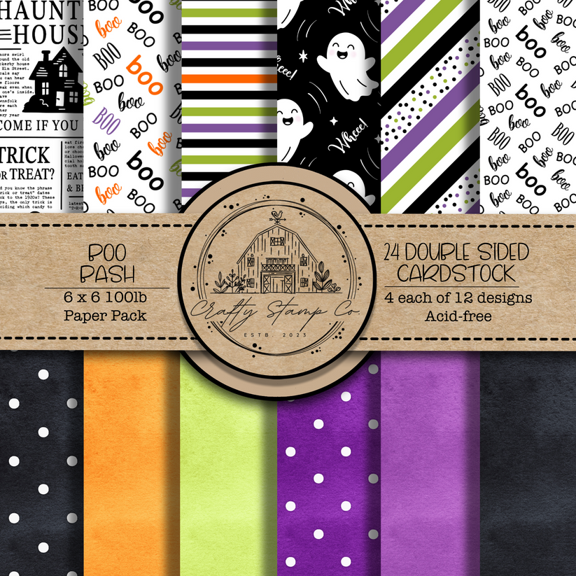 Boo Bash 6x6 Pattern Paper – Crafty Stamp Co